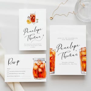 Watercolor Homemade Iced Tea Clipart, Jug and Glass, Drink Cup, Cold ...
