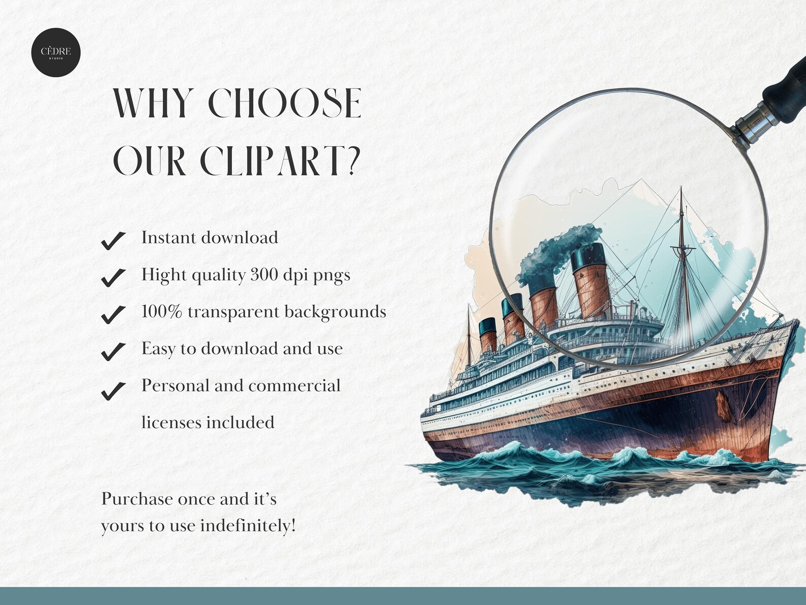 Watercolor Luxury Cruise Clipart, Cruise Ship Clipart, Vacation Cruise ...