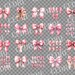 Watercolor Pink Bow Clipart, Pink Hair Bows Clipart, Pink Ribbon ...