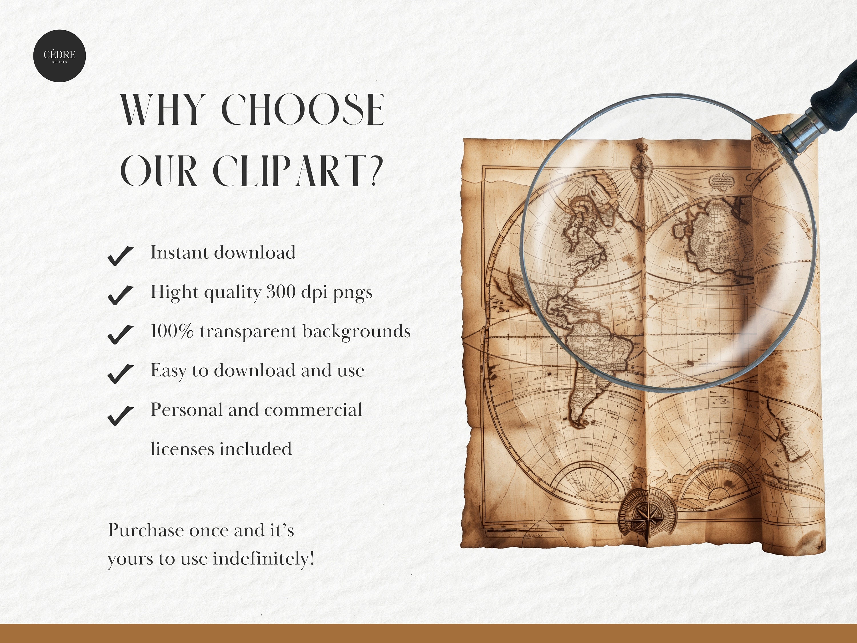 Watercolor Old Map Clipart, Old Maps Clipart, Vintage Map Clipart ...