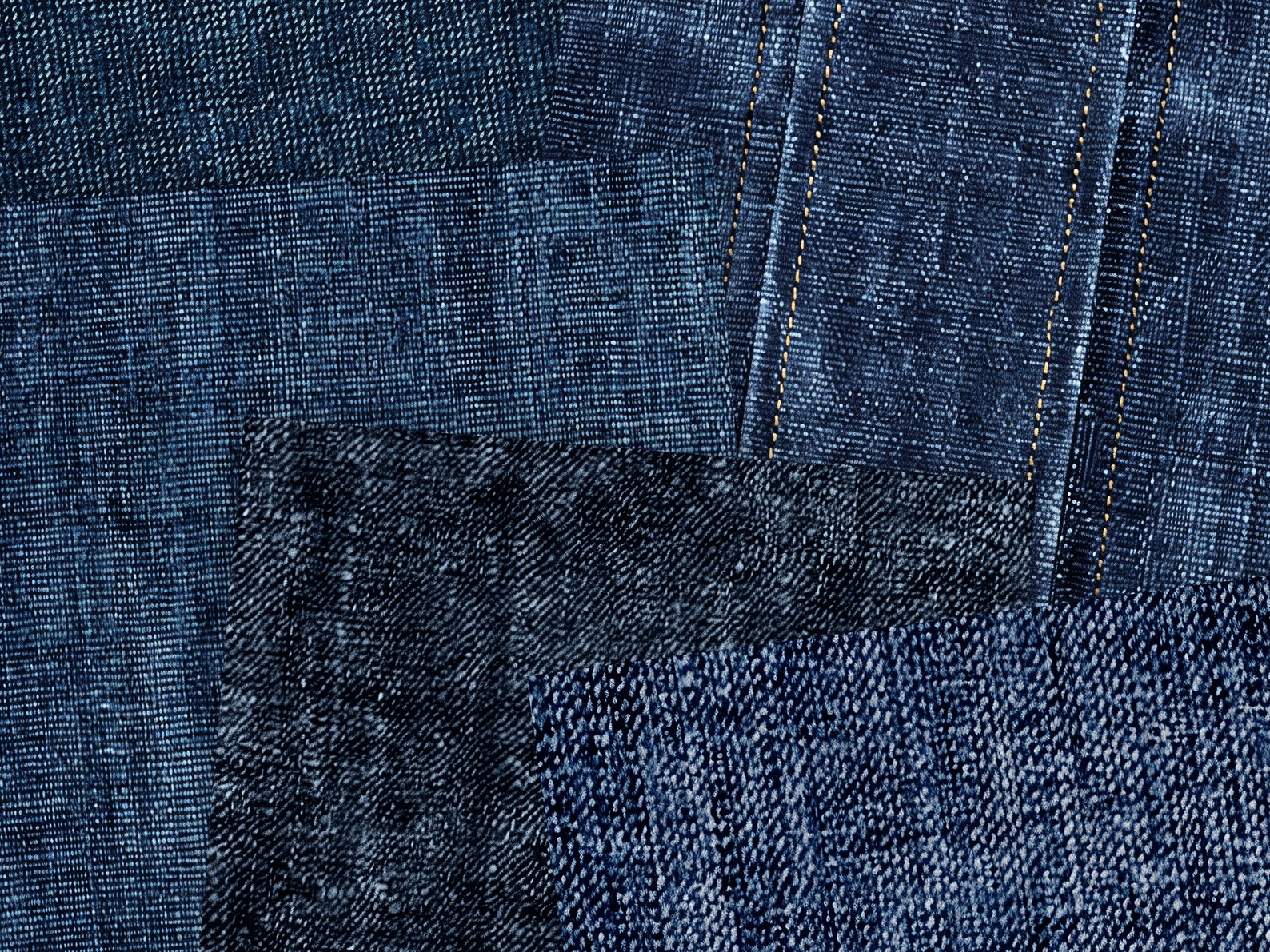 Dark Wash Denim Digital Textures, Blue Jeans Digital Papers, Digital ...