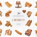 Watercolor Churros Clipart, Churro Clipart, Sweets, Mexican Cuisine ...