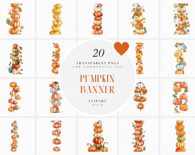 Bunting Clipart Set. Bunting Clip Art. Halloween Clipart. Autumn. Fall ...