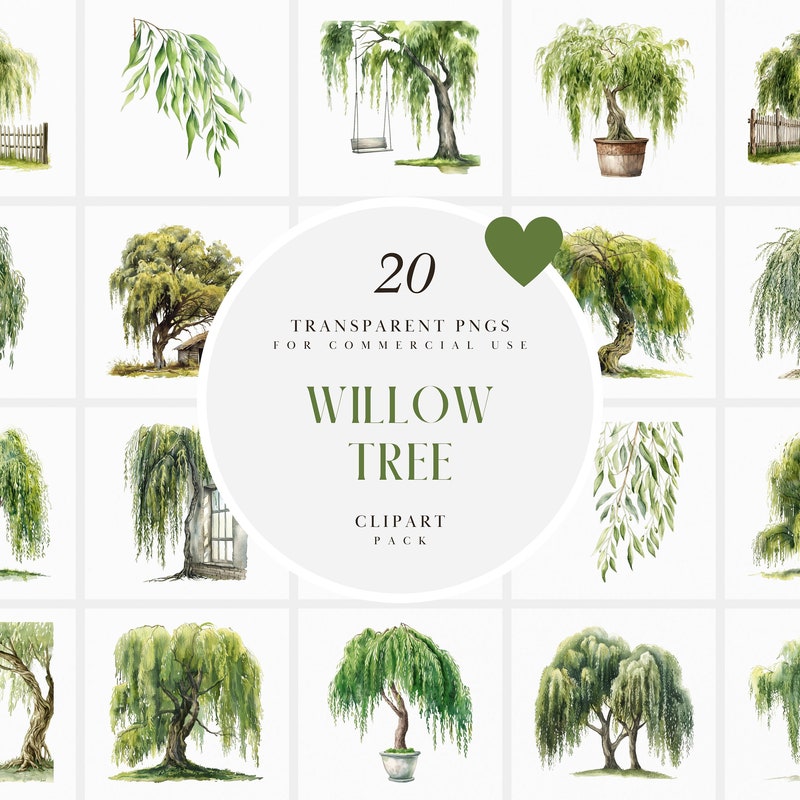 Willow Tree Art Stickers - Etsy UK