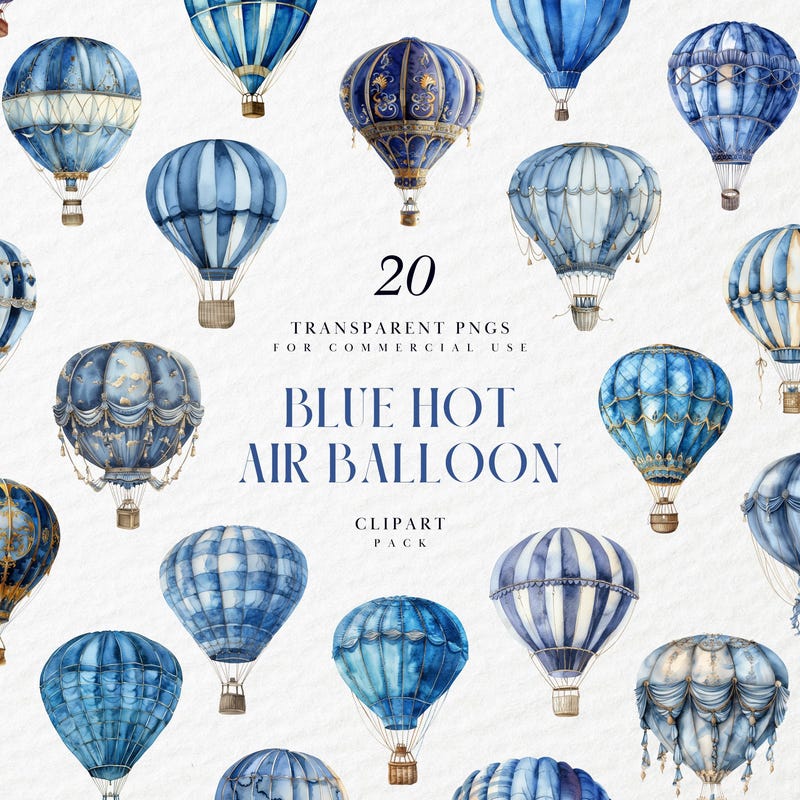 Air Balloon Clipart - Etsy
