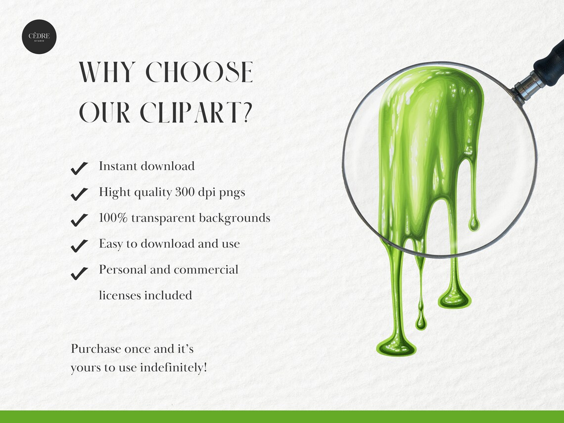 Watercolor Green Slime Clipart, Dripping Slime Clipart, Slime Drip ...