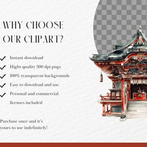 Watercolor Shinto Shrine Clipart, Japanese, Confucianism, Buddhism ...