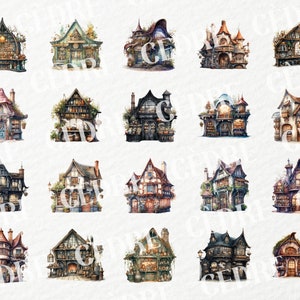 Watercolor Potion Shop Clipart, Magical Potion Store Clipart, Fantasy ...