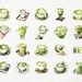 Watercolor Hot Matcha Latte Clipart, Traditional Green Matcha Tea ...
