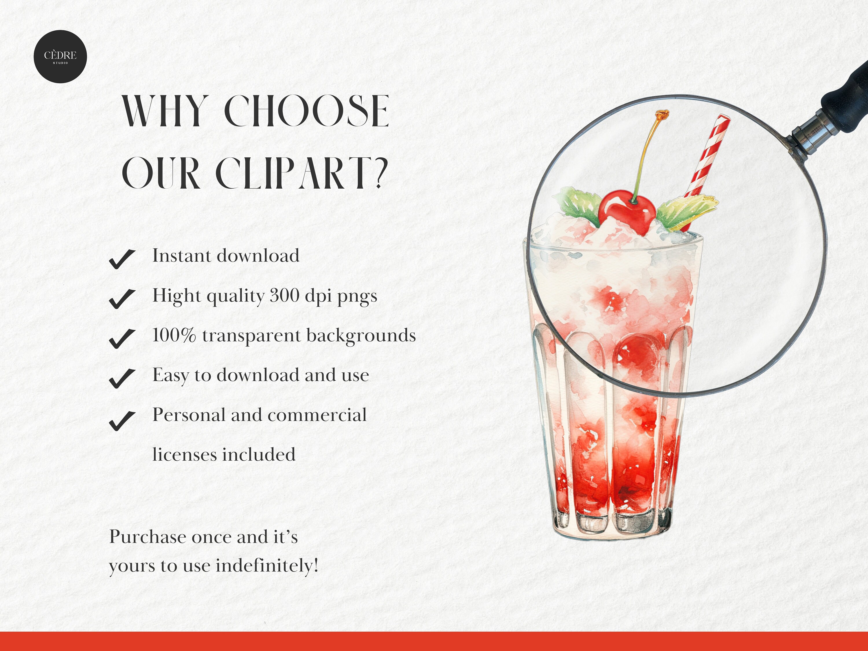 Watercolor Ice Slushie Clipart, Refreshing Slushy Clipart, Summer ...