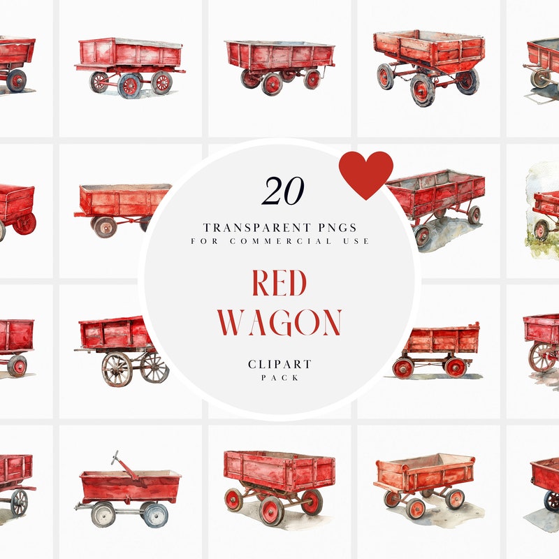 Little Red Wagon - Etsy