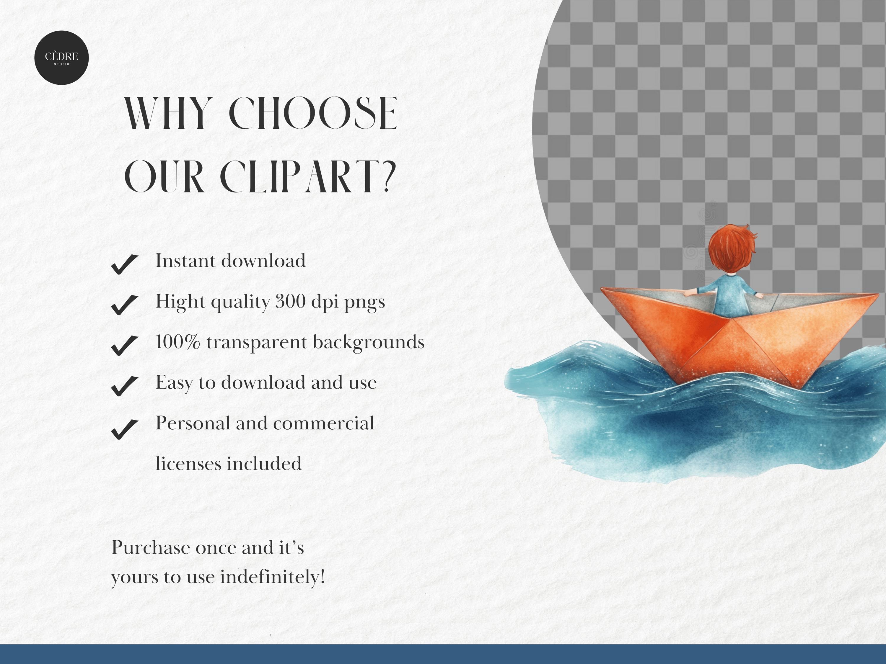 Watercolor Paper Boat Clipart, Kids Colorful Paper Boat, Childrens Toy ...