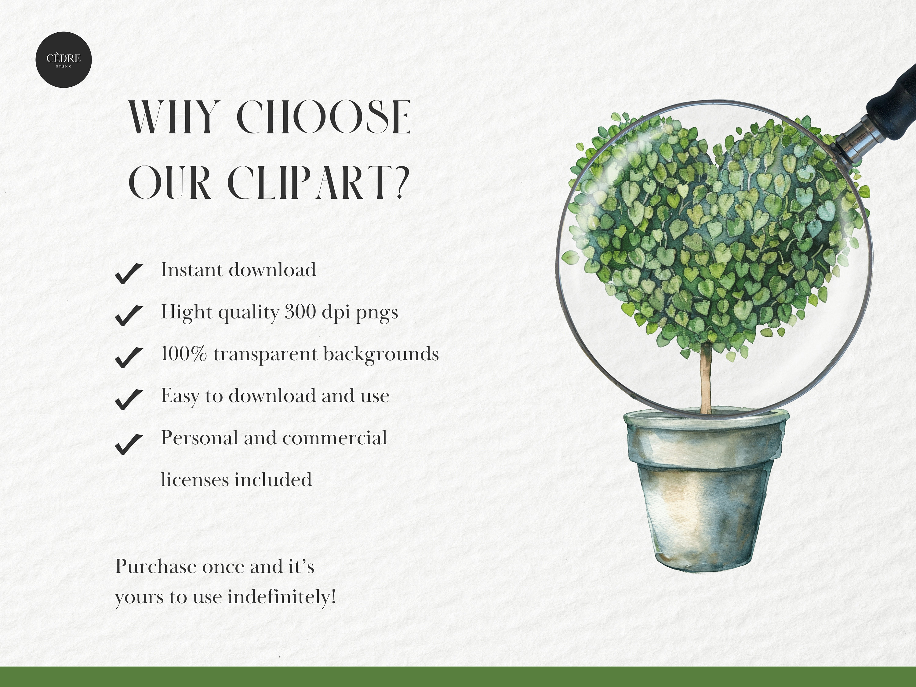 Watercolor Topiary Clipart, Potted Topiary Planter Clipart, Garden ...