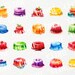 Watercolor Sweet Jello Clipart, Jello Dessert Clipart, Colourful Jello ...