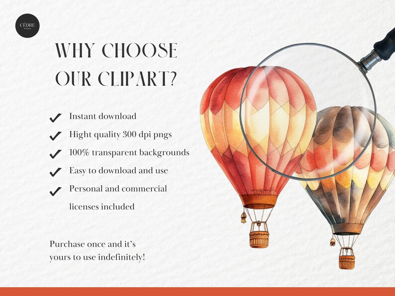 Watercolor Hot Air Balloon Clipart, Hot Air Balloons Clipart, Nursery ...