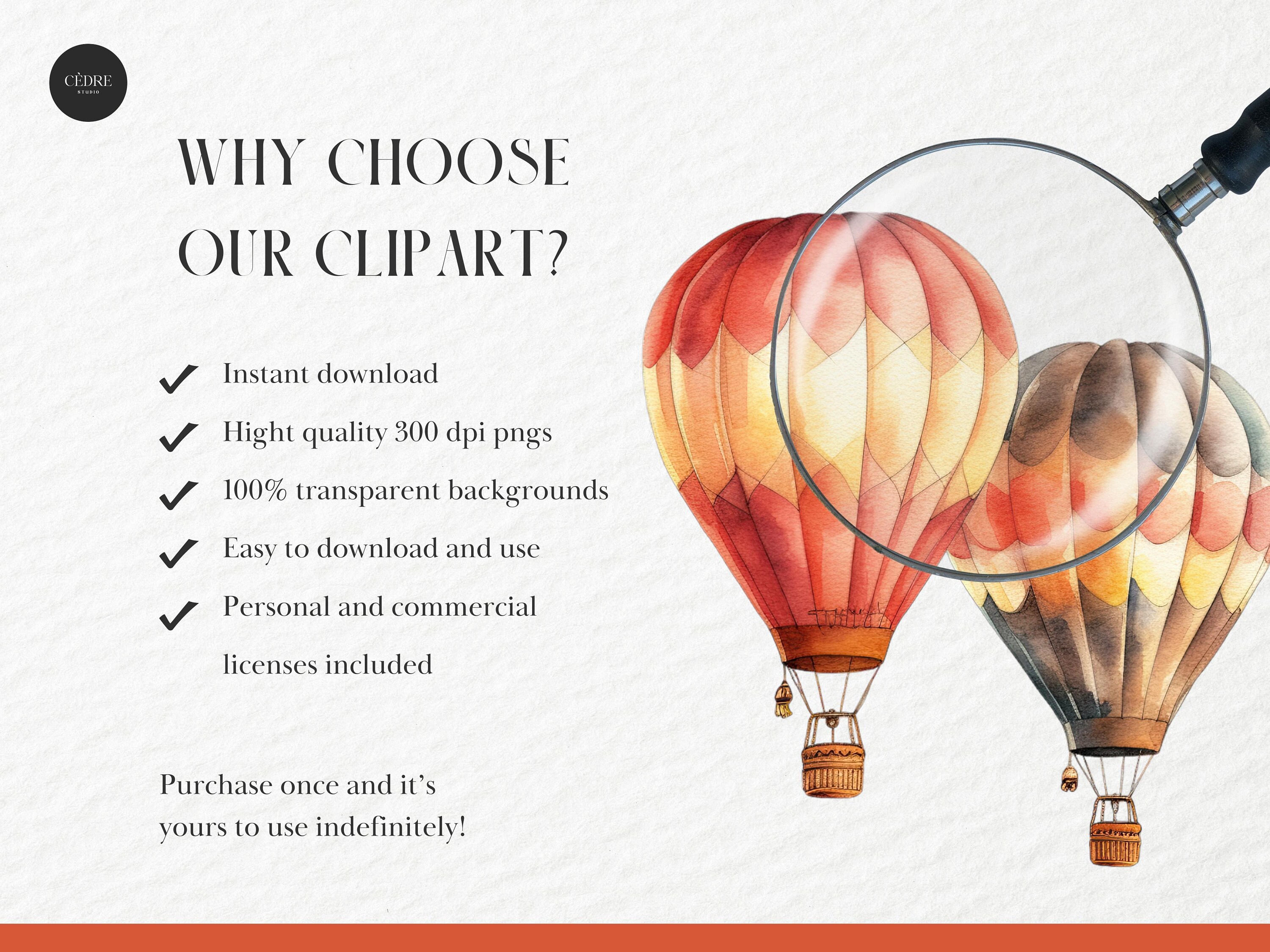 Watercolor Hot Air Balloon Clipart, Hot Air Balloons Clipart, Nursery ...