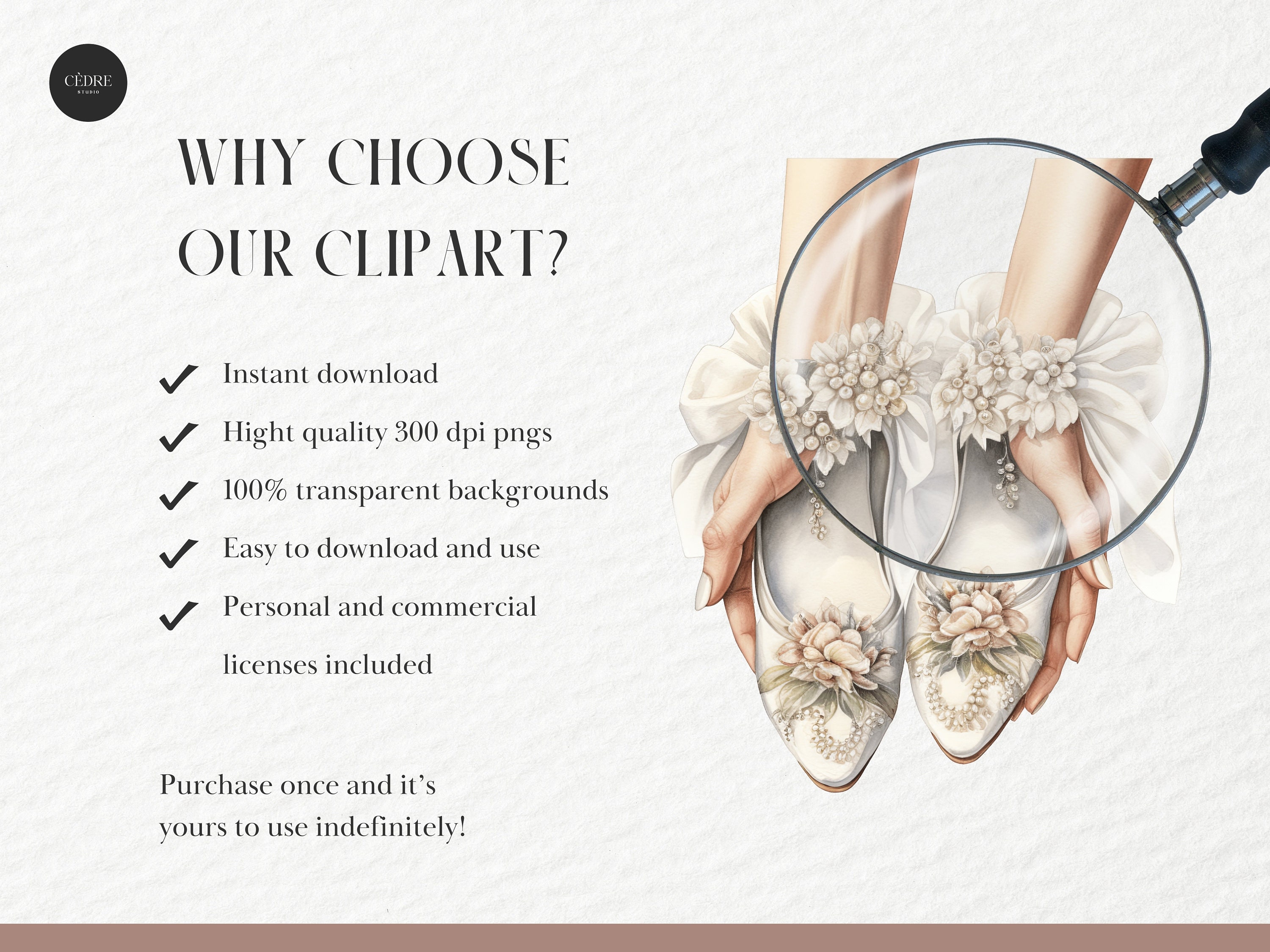 Watercolor Bridal High Heels Clipart, Pastel Bridal Heels Clipart ...