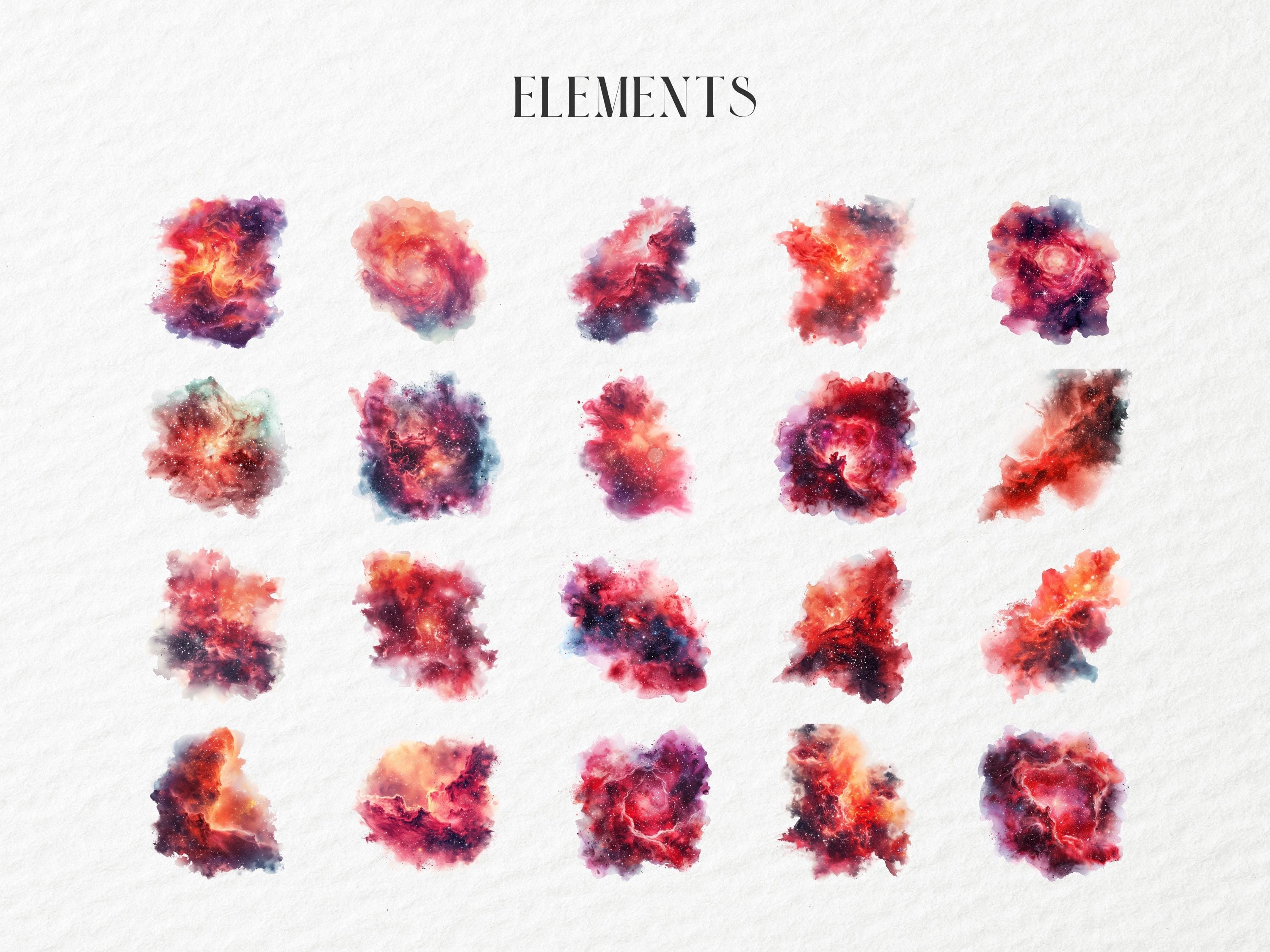 Watercolor Red Fairy Dust Clipart, Fairy Dust Overlay, Glitter ...