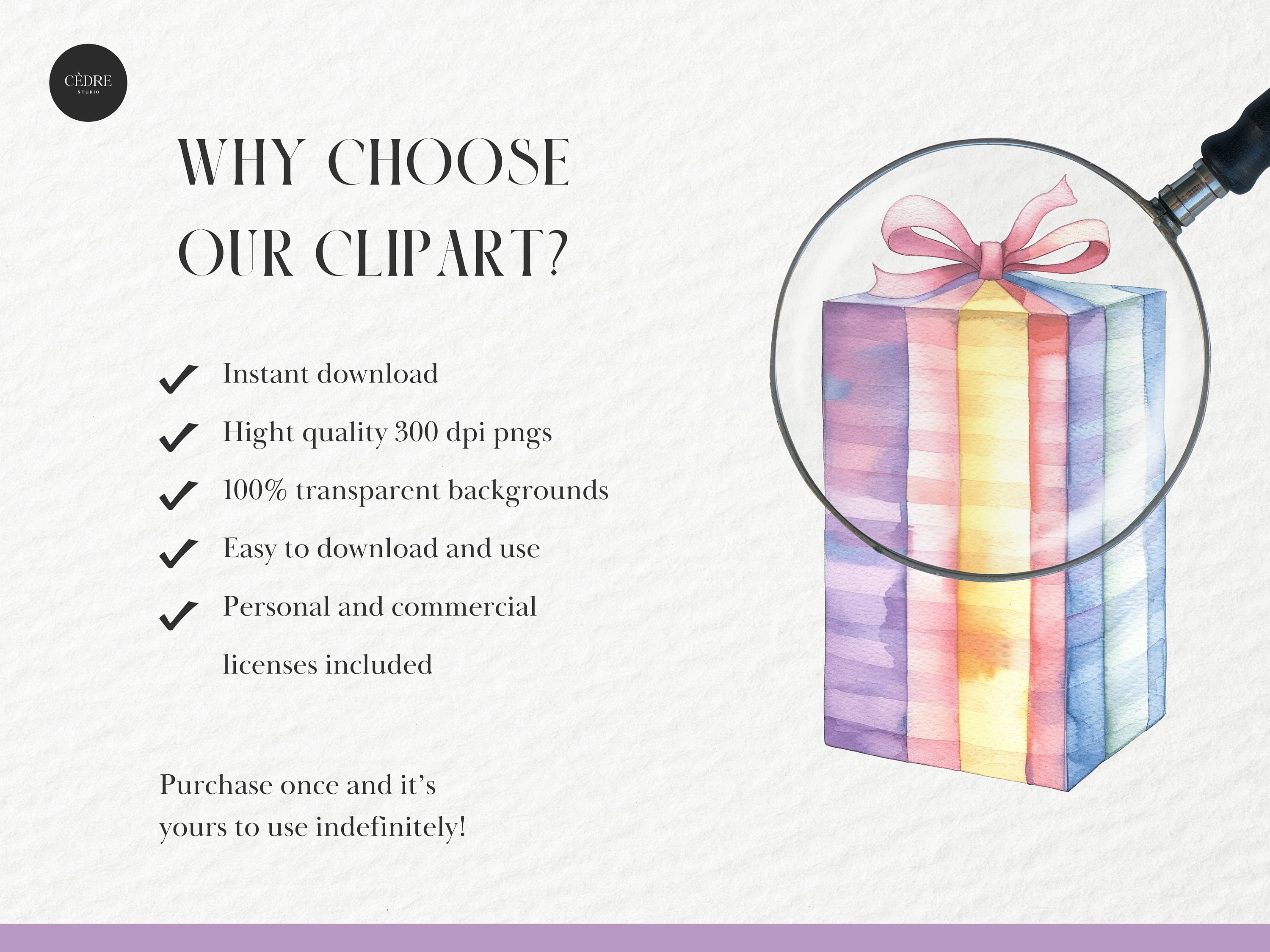 Watercolor Rainbow Gift Box Clipart, Pastel Present Clipart, Wrapped ...