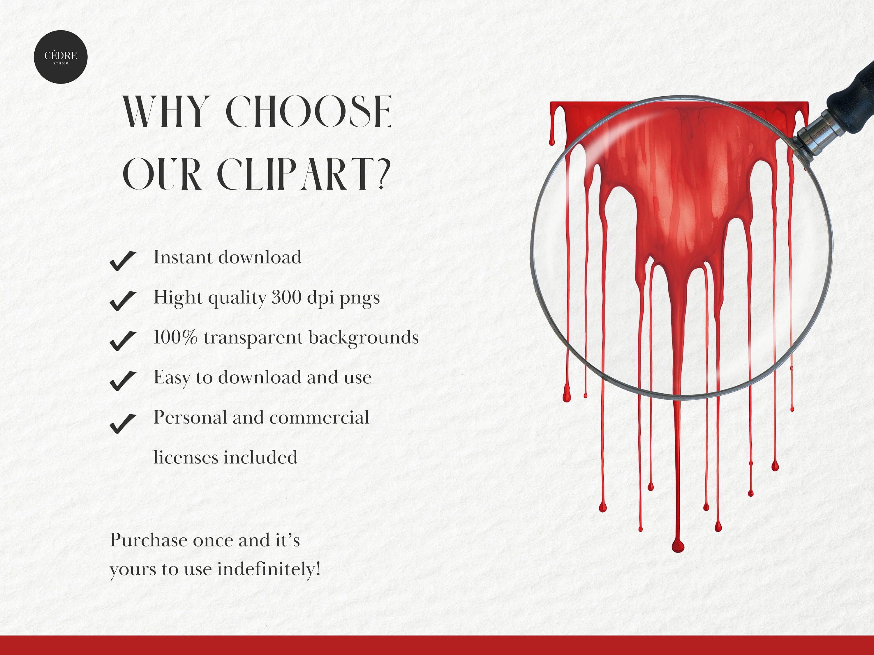 Watercolor Dripping Blood Clipart, Red Blood Drip Overlay, Blood ...
