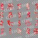 Watercolor Red Ribbon Clipart, Red Ribbons Clipart, Decorative Elements ...