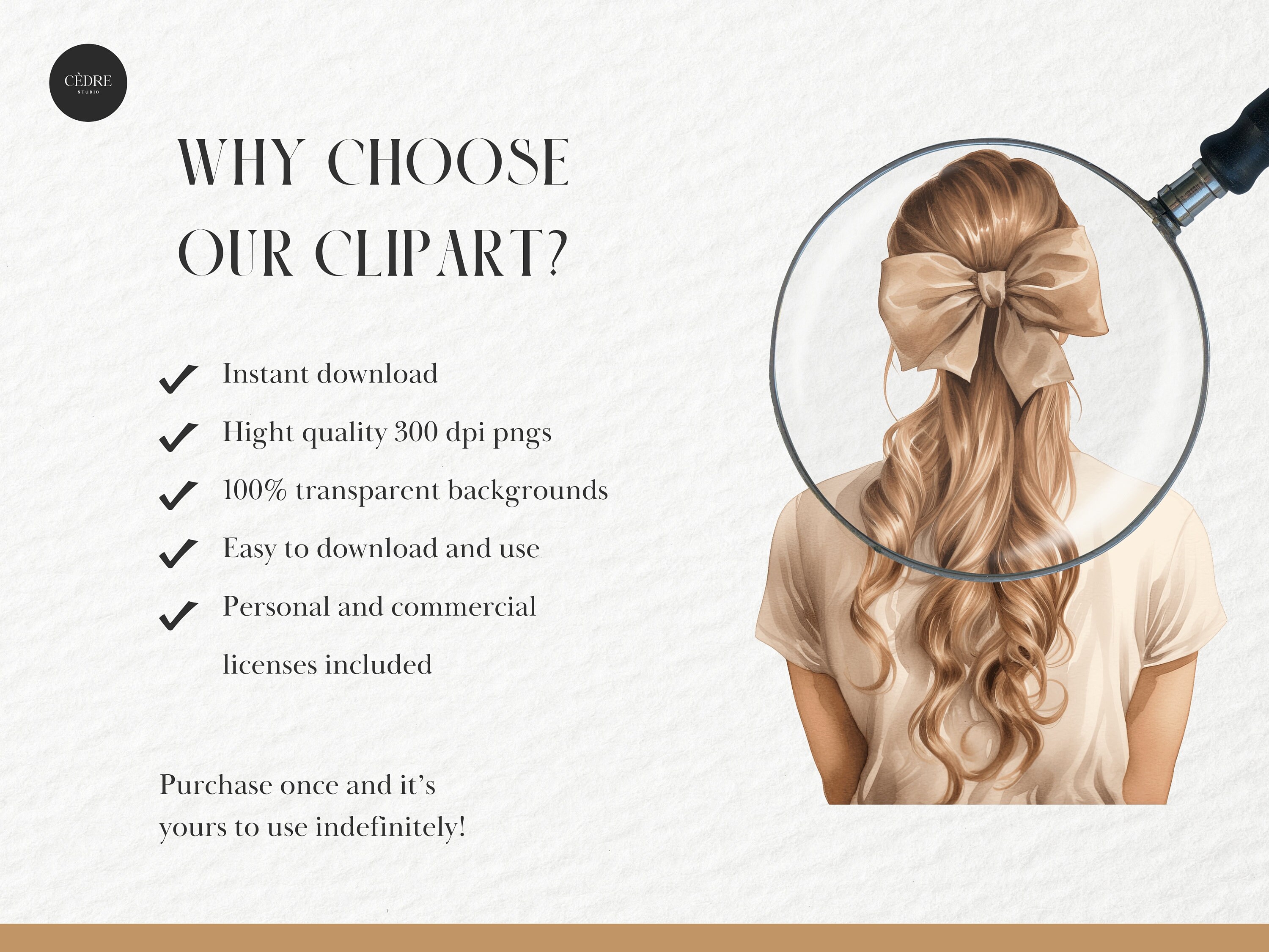 Watercolor Beige Bow Clipart, Beige Bows Clipart, Beige Ribbon Clipart ...