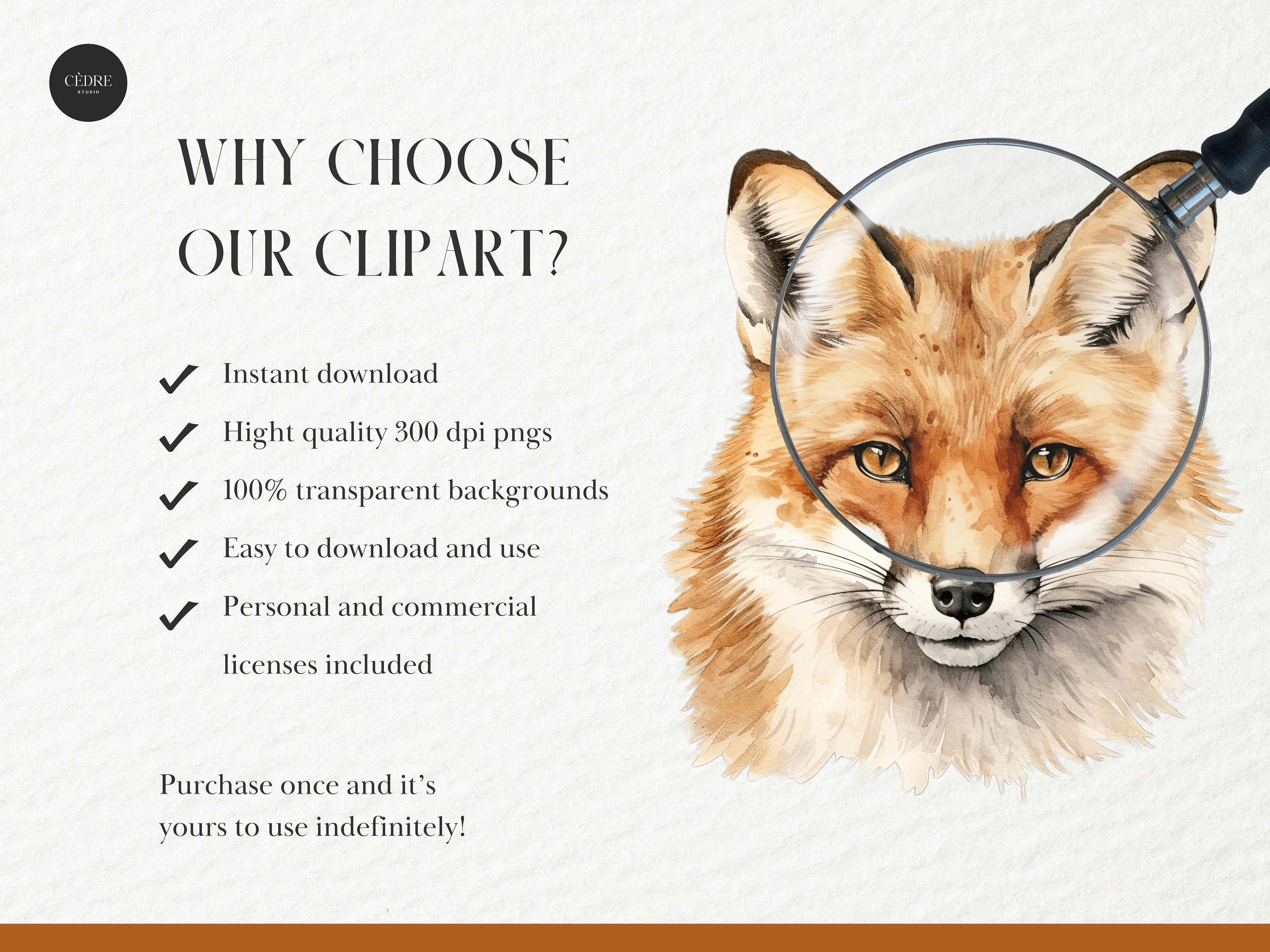 Watercolor Red Fox Clipart, Red Foxes Clipart, Woodland Fox Clipart ...