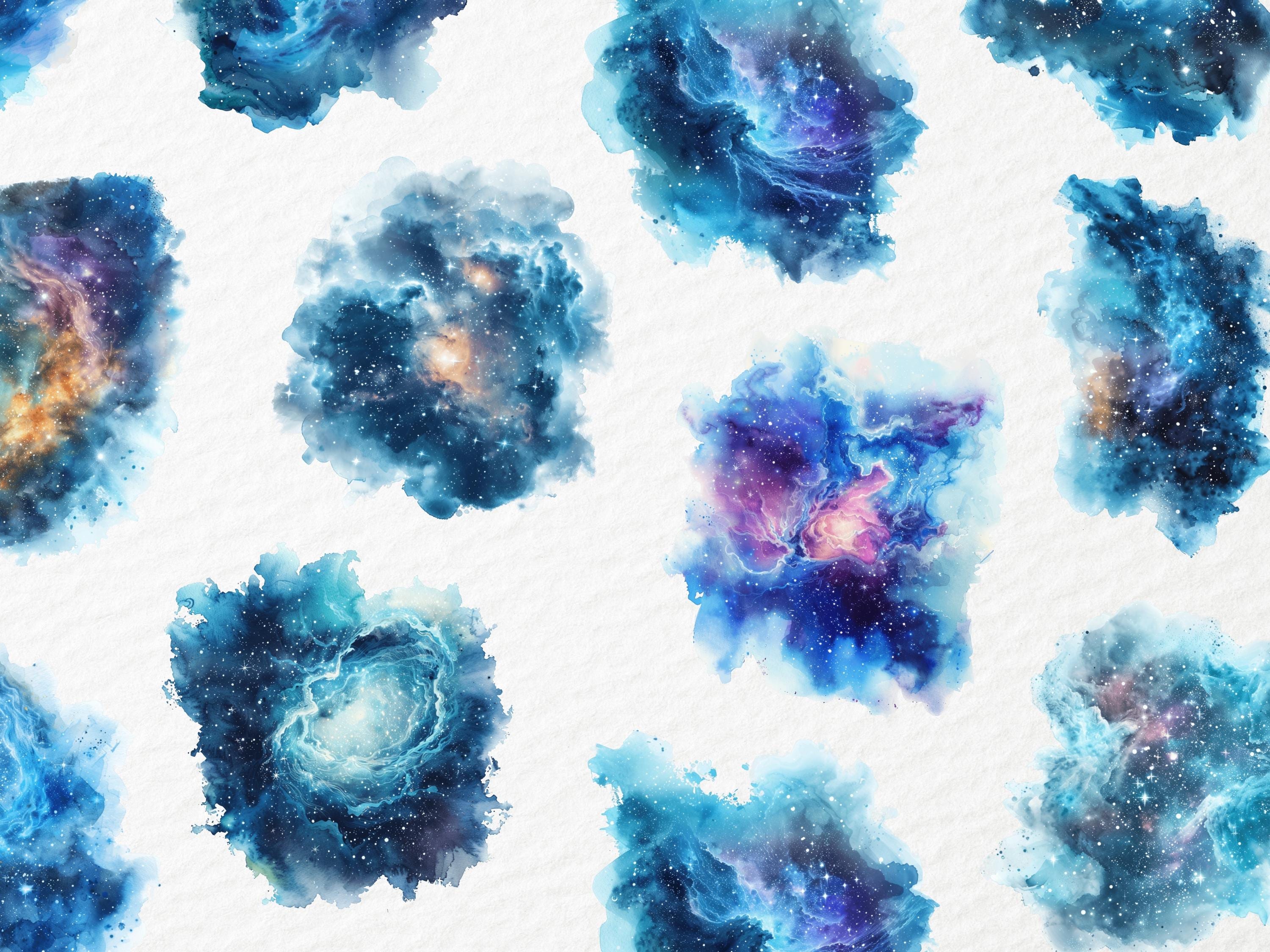 Watercolor Blue Fairy Dust Clipart, Fairy Dust Overlay, Glitter ...