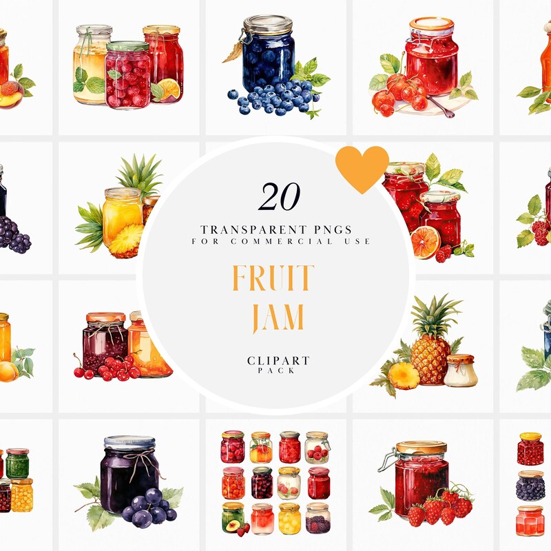 Fruit Jam Stickers - Etsy