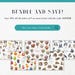 Watercolor Teal Sweets Clipart, Pastel Dessert Icons, Candy Treats for ...