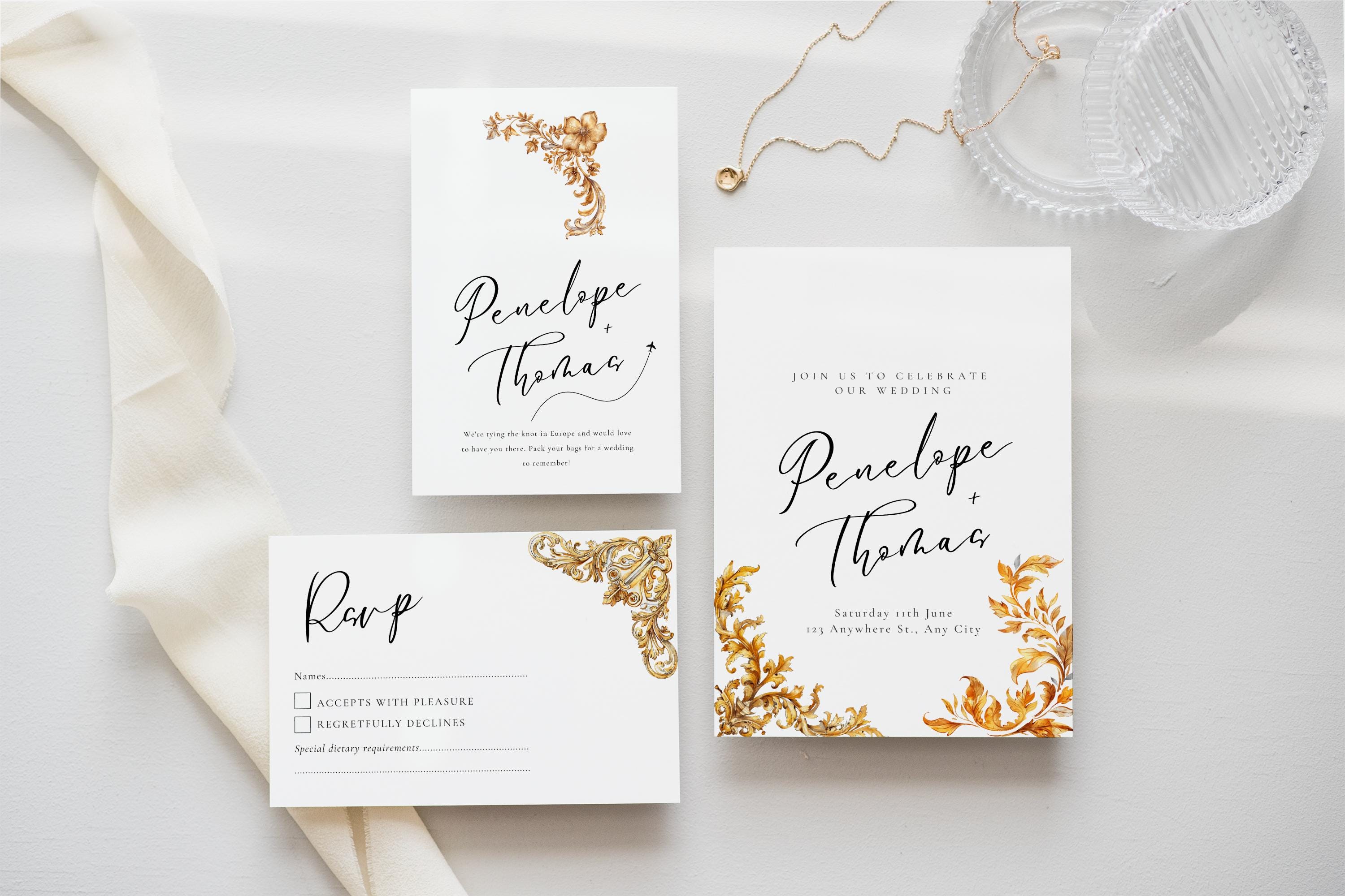 Watercolor Vintage Gold Page Corner Clipart, Ornate Foil Border Graphic ...