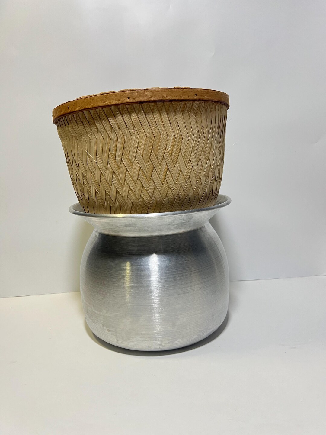 Set of Sticky Rice Steamer Pot and Basket Cook Kitchen Cookware Tool - Etsy