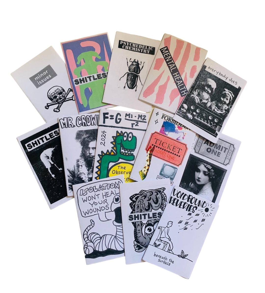 Lucky 13 Mystery Mix- Handmade Mini Zines - Etsy