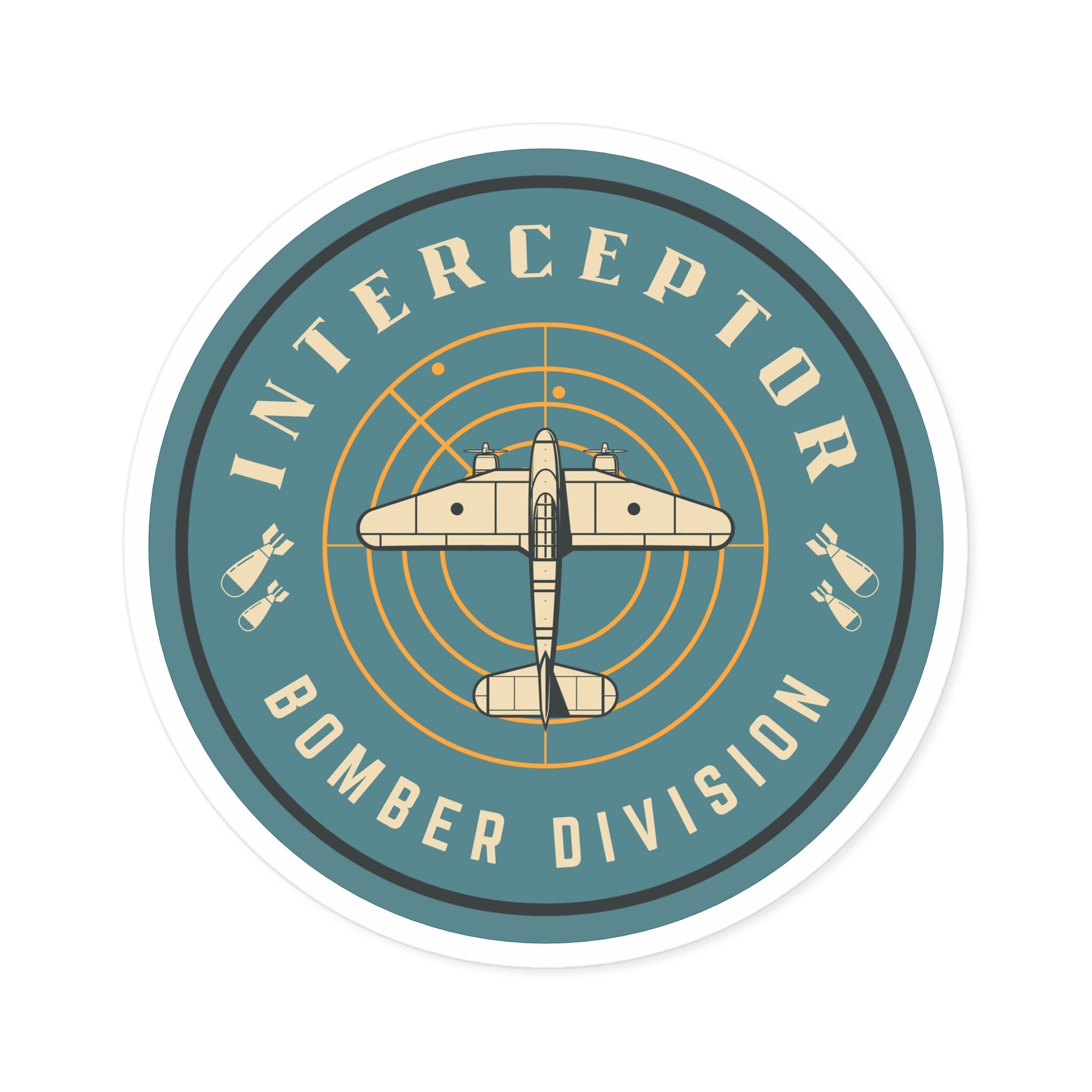 Interceptor Bomber Division Round Stickers, Indooroutdoor - Etsy