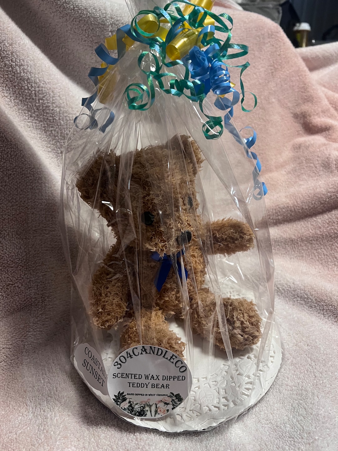 Scented Wax Dipped Teddy Bear great Gift New Scents Available Now - Etsy