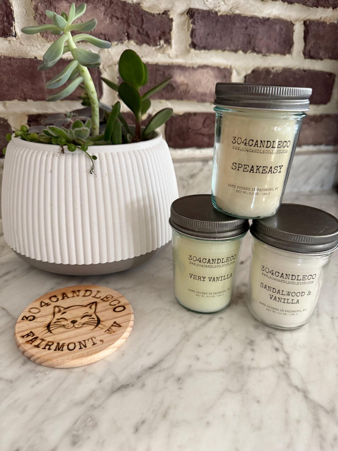 8 Oz Clear Jar Candle *choose Your Scent* New Scents Now Available - Etsy