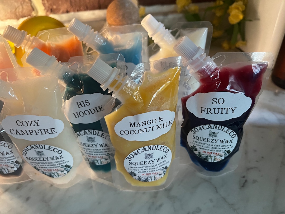 3 Oz Pouch-highly Fragrant Squeezy Gel Wax-new Spring Scents - Etsy