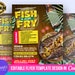 Fish and Fry Flyer, Canva Printable, DIY Template Design, Community ...