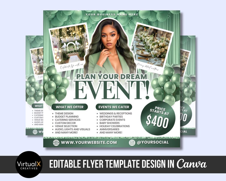 Event Planner Flyer, Wedding Planner Flyer, Event Planning Business ...