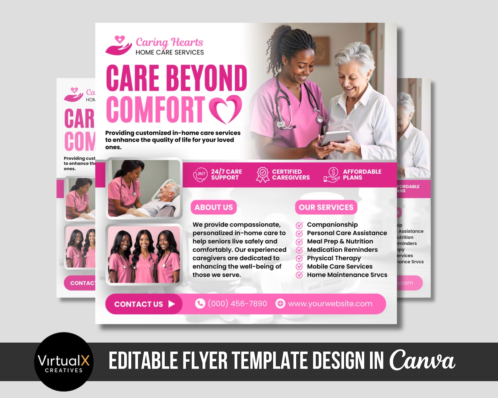 Home Care Service Flyer, Home Care Assistance Flyer, Business Flyer ...