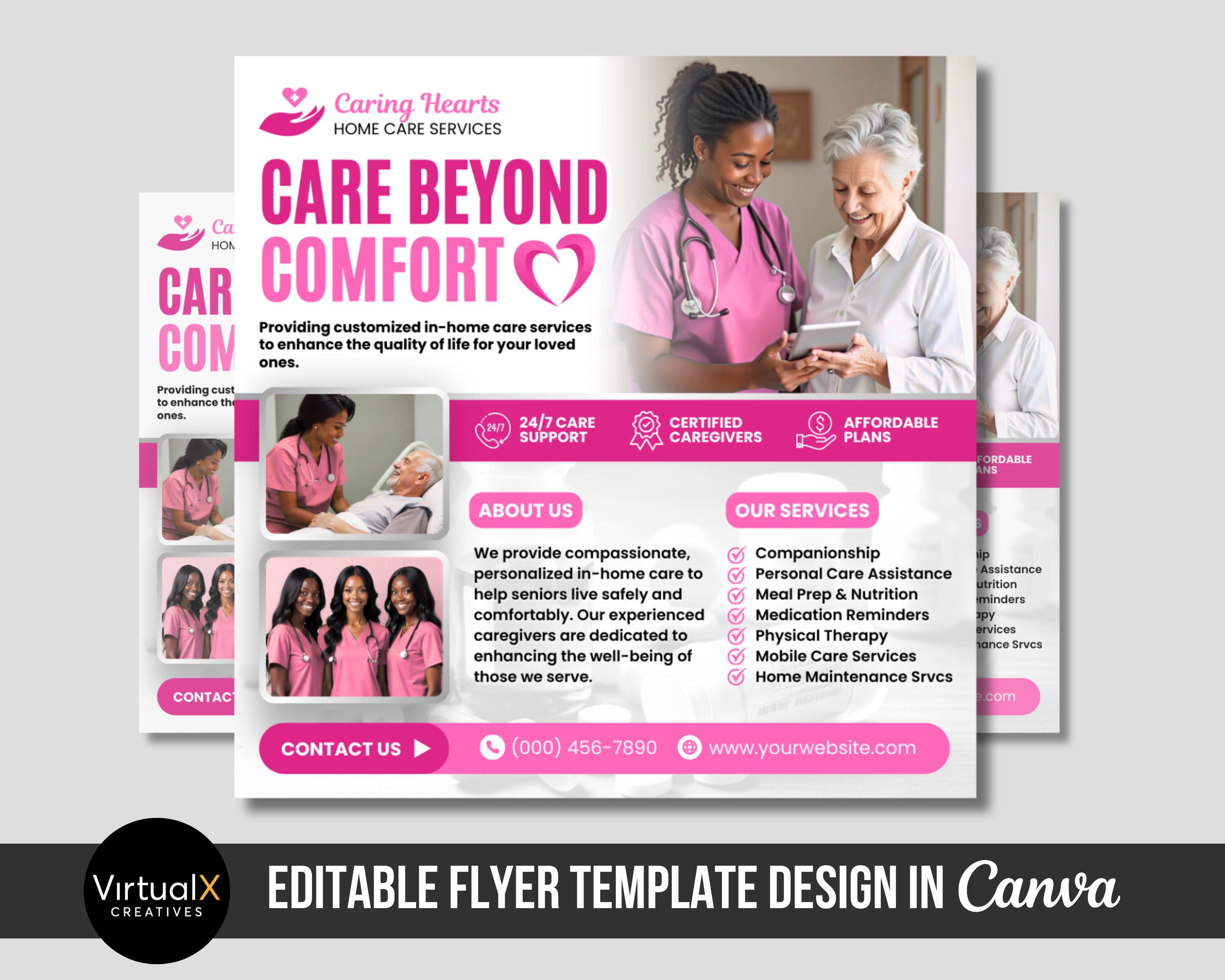 Home Care Service Flyer, Home Care Assistance Flyer, Business Flyer ...