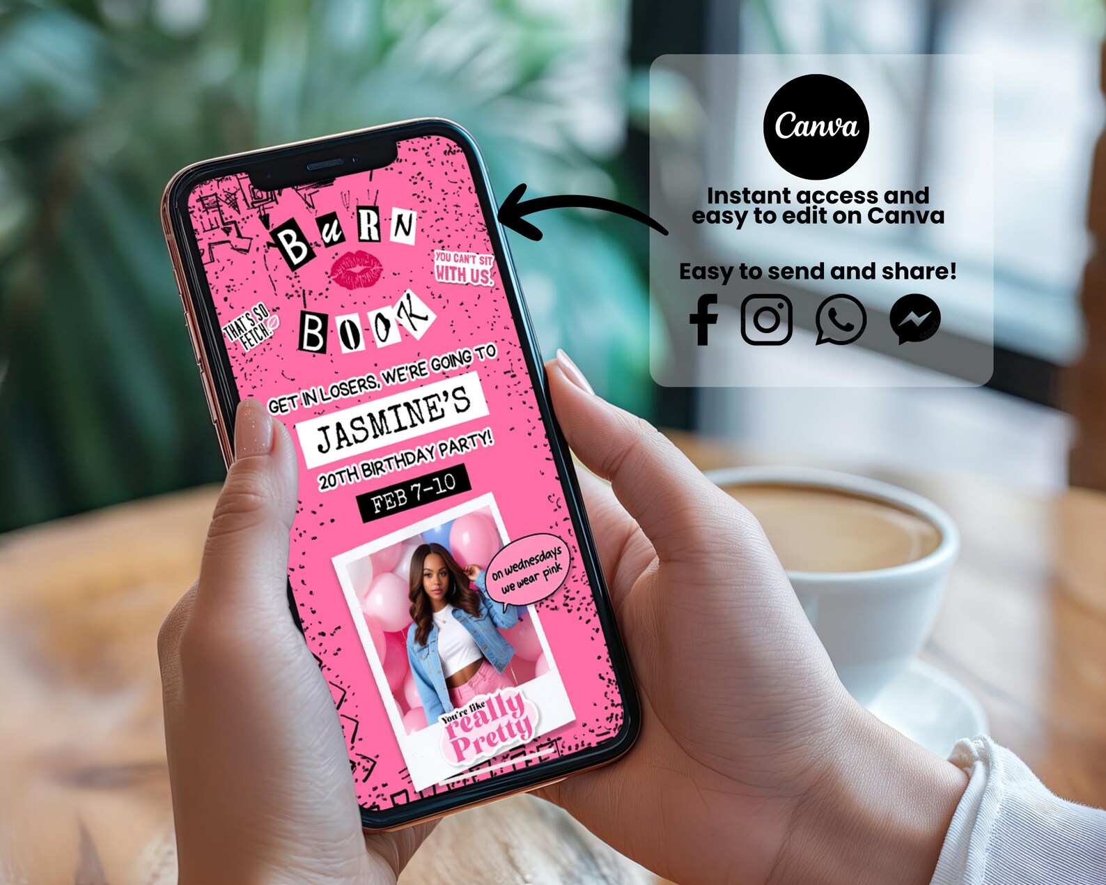 Animated Burn Book Itinerary, Fetch Inspired Bachelorette Getaway ...