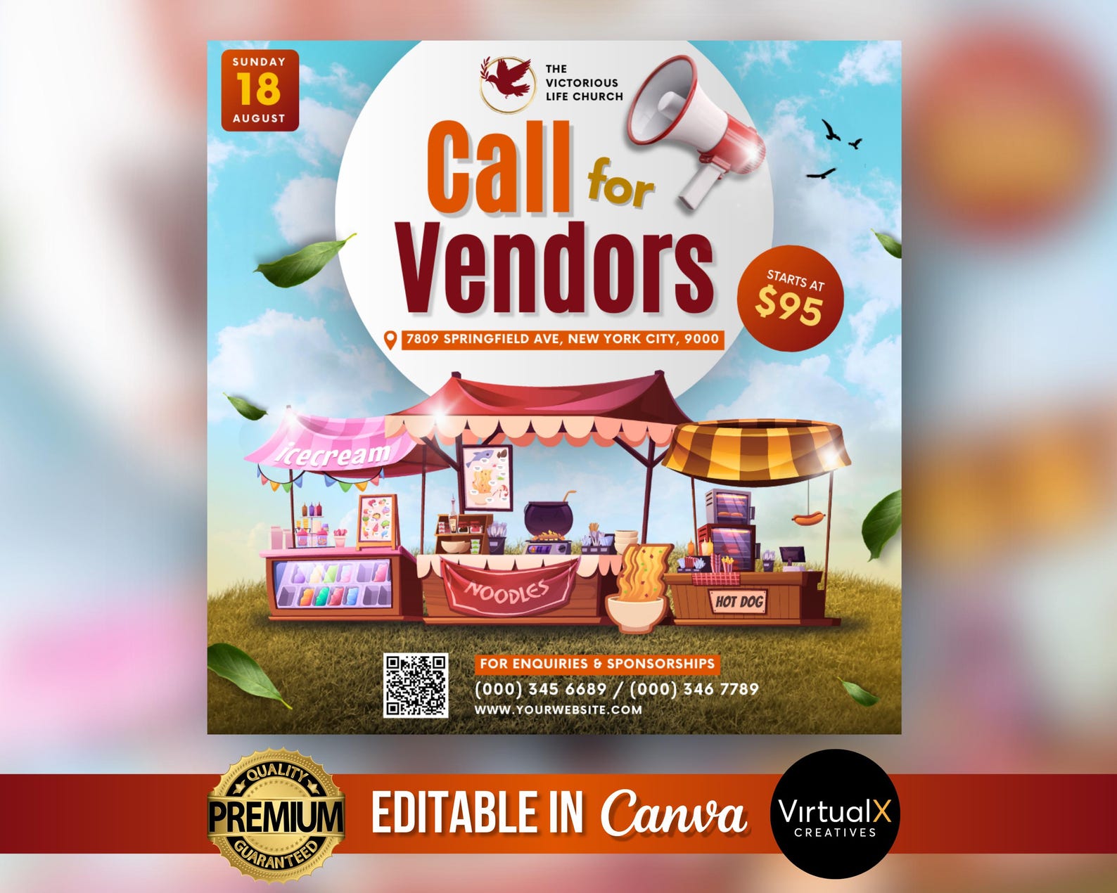 Call for Vendors Flyer, Pop up Shop Flyer, Community Vendor Event ...