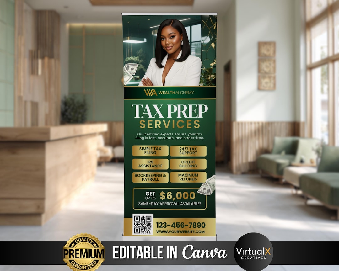 Tax Prep Services, Tax Season, Tax Preparer Template, Income Tax ...