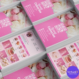 Bakery Instagram Business Card, QR Card, Cake Shop IG Calling Card ...