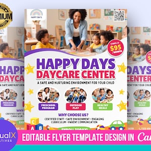 Daycare Flyer, Childcare Flyer, Kids Daycare Center, Kid Flyer ...