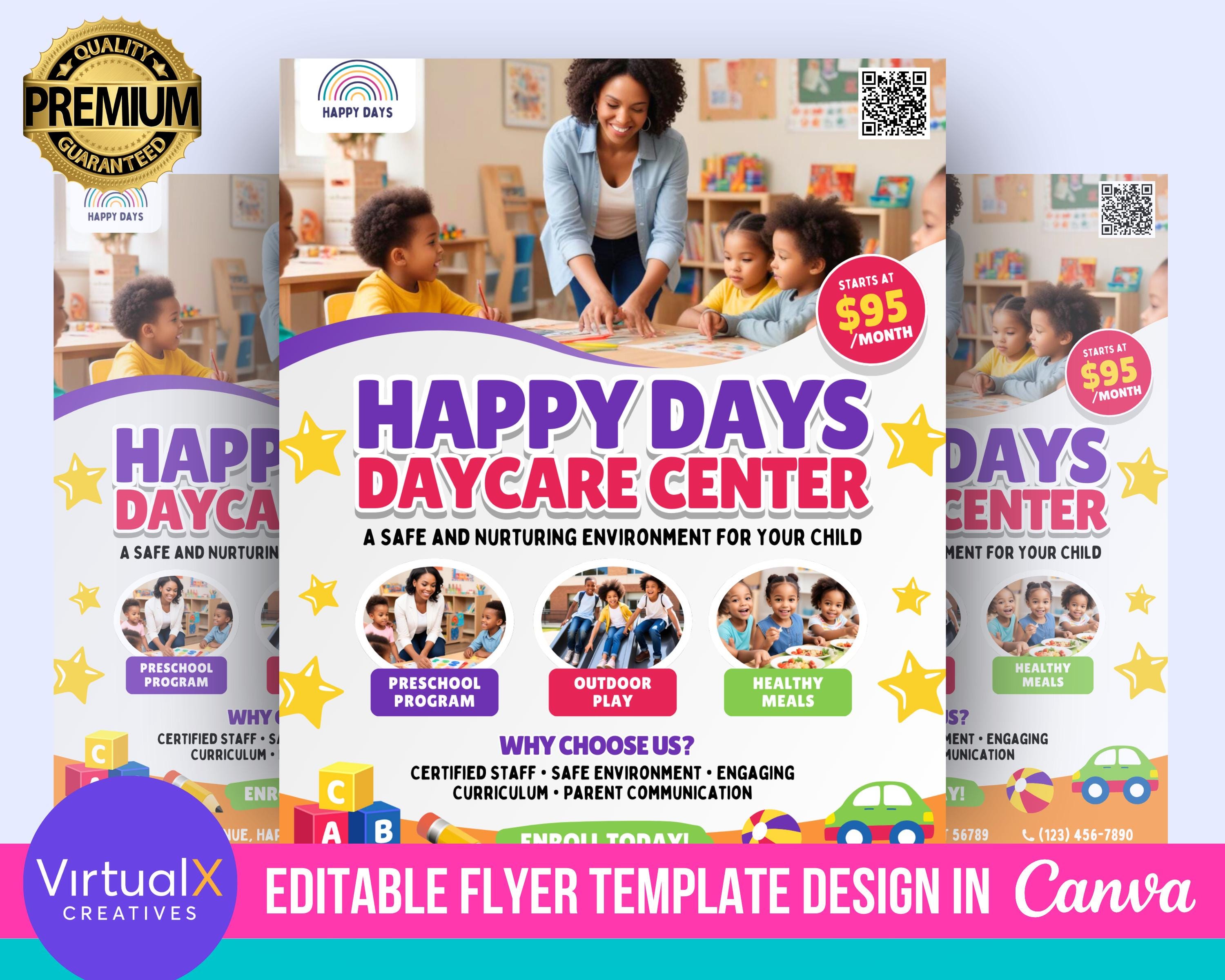 Daycare Flyer, Childcare Flyer, Kids Daycare Center, Kid Flyer ...