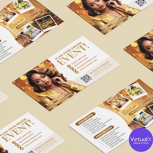Event Planner Business Cards, Events Business Card, Party Planner ...