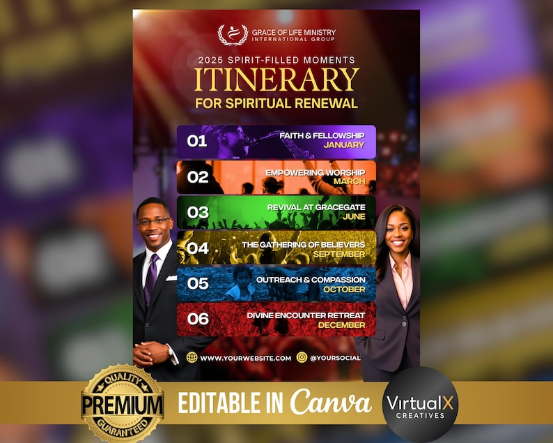 Ministry Calendar Flyer, Upcoming Events, Fellowship Service, Prayers ...