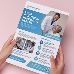 Lab Testing Flyer, Medical Laboratory Flyer, Diagnostics Clinic, Mobile ...